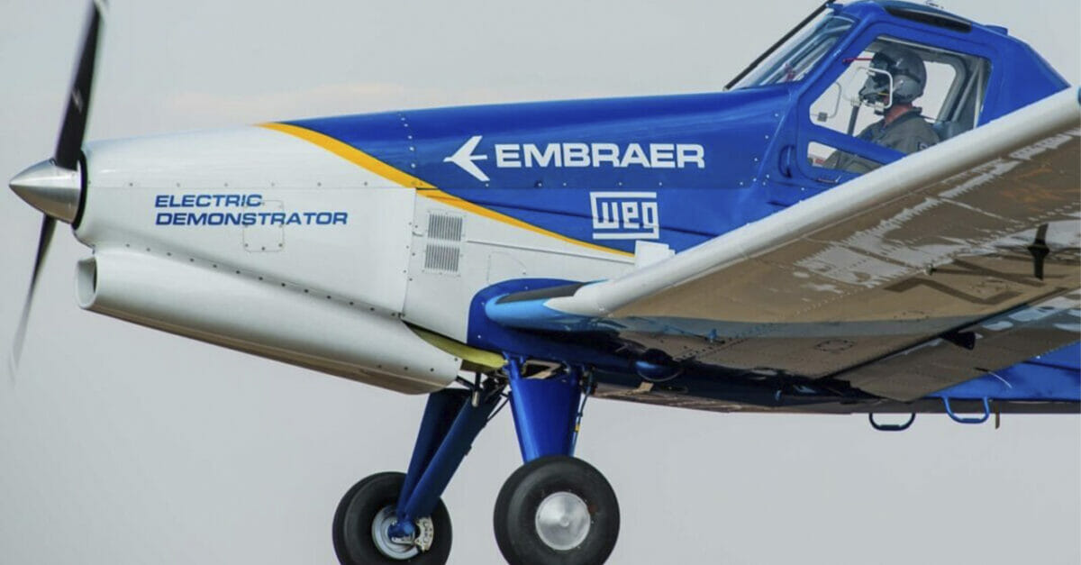 Embraer revelará seu primeiro avião elétrico no congresso de mobilidade ...