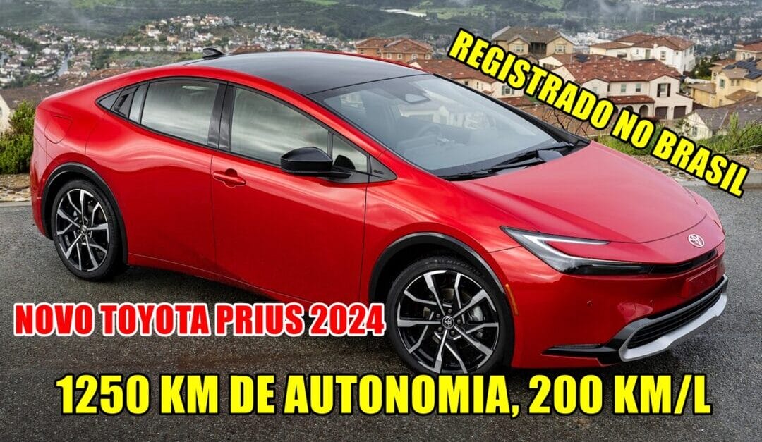 O novo Toyota Prius 2024, o híbrido plug-in que faz 200 km/l, tem ...