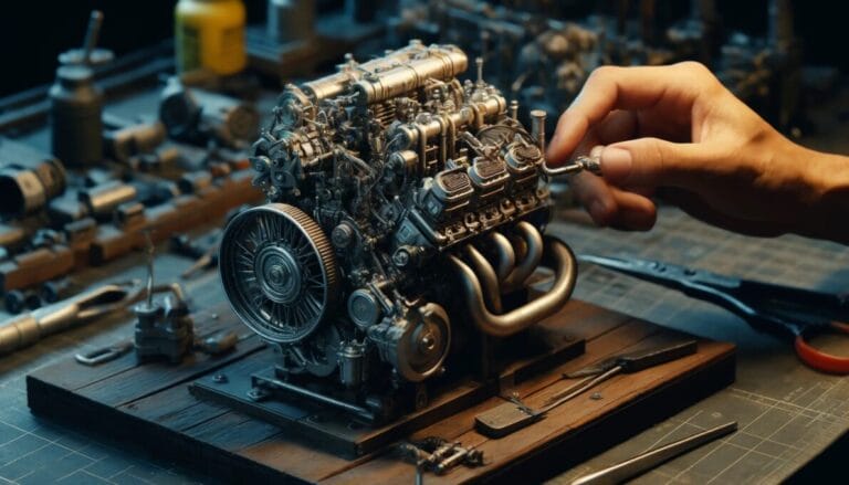 O menor motor V8 do mundo impressiona com seu comprimento de 35,5 cm e ...