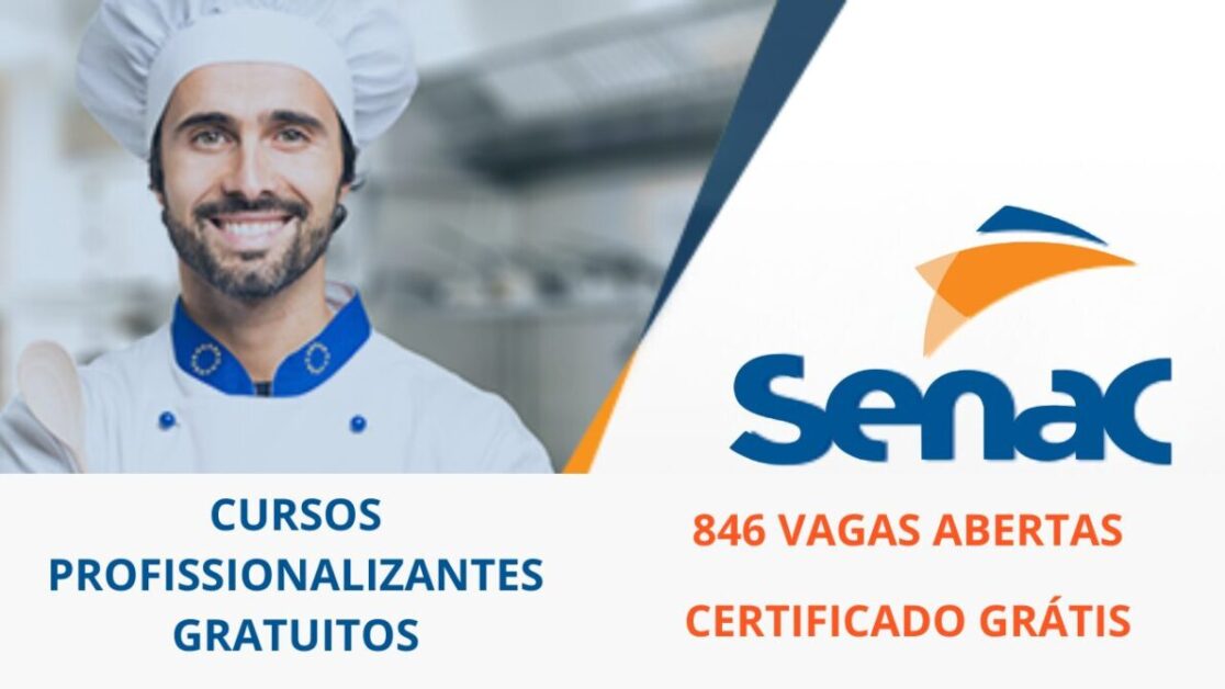 Senac abre 846 vagas em cursos profissionalizantes gratuitos - CPG ...