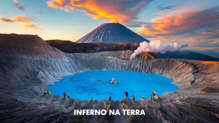 Vulcão com o MAIOR lago ácido do mundo: Onde lava azul hipnotiza e a ...