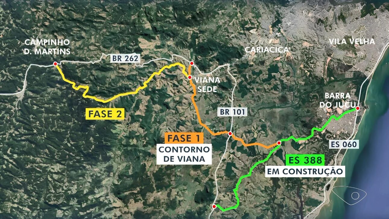 Duplicação da BR 262 no ES chama atenção pelo custo: projeto inclui ...