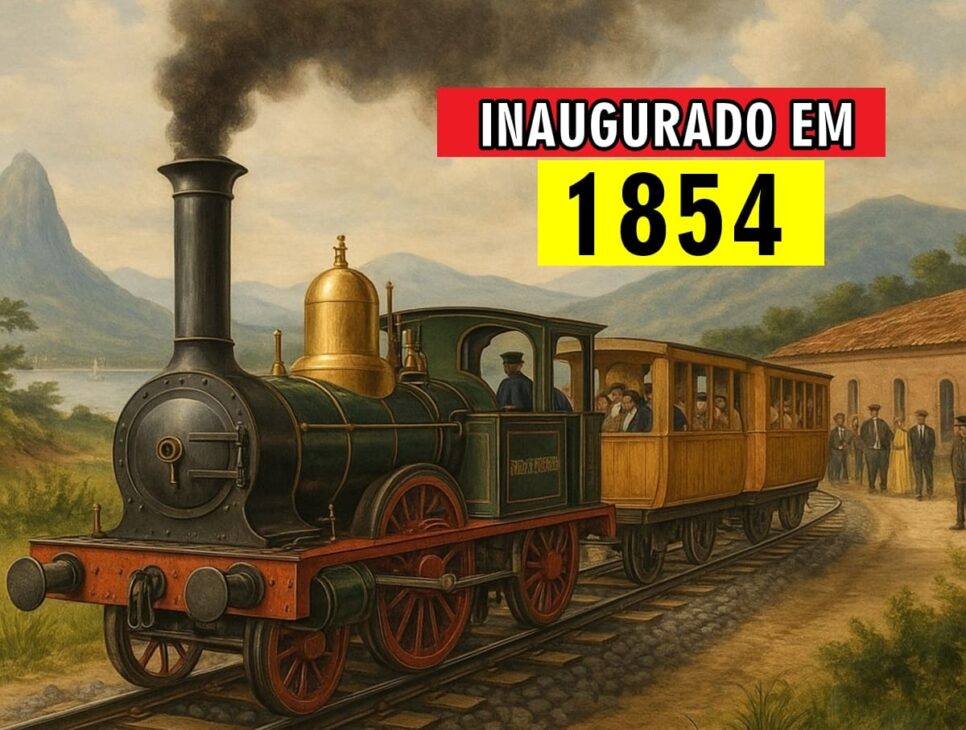 Inaugurada em 1854, a primeira ferrovia do Brasil ligava o Rio à serra ...