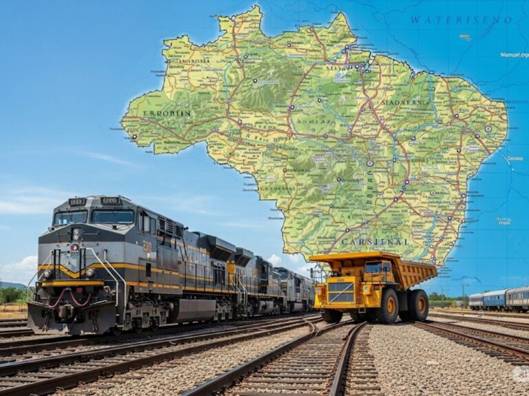 A construção da nova ferrovia que oferecerá ao Brasil uma nova rota de ...