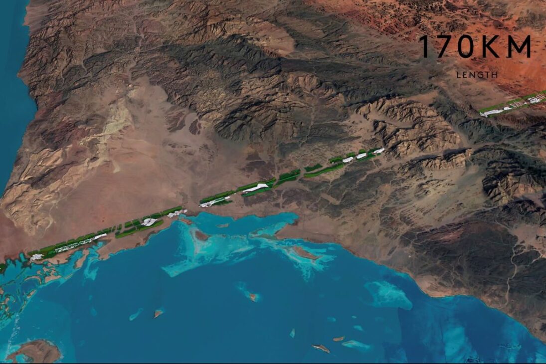 A construção de The Line: a cidade de 170 km e US$ 500 bilhões da ...