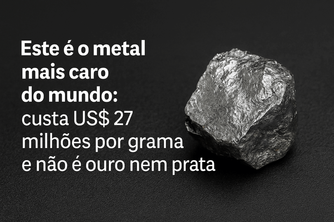 Mais caro que ouro, prata e até mesmo ródio: metal mais valioso do ...