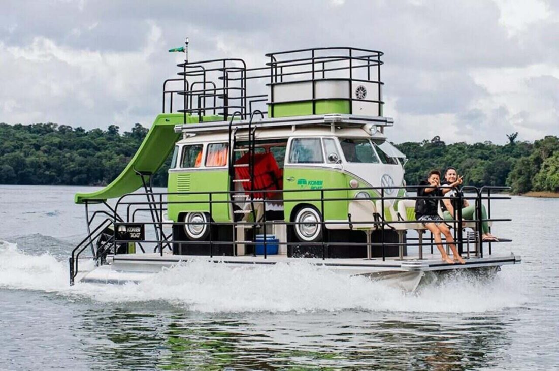 Meet the Kombi that sails the waters: the project combines a retro look ...