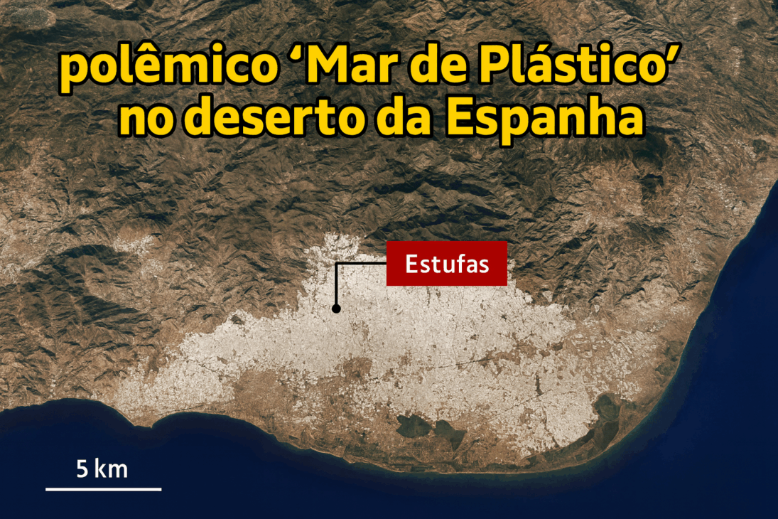 O polêmico ‘Mar de Plástico’ no deserto da Espanha: 32 mil hectares de ...