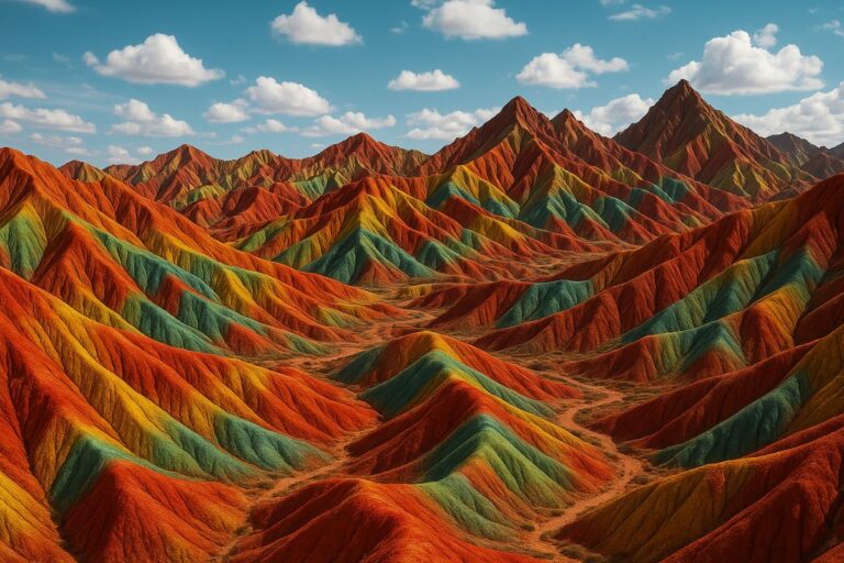 As montanhas Arco-Íris da China: existe uma paisagem geológica onde as ...