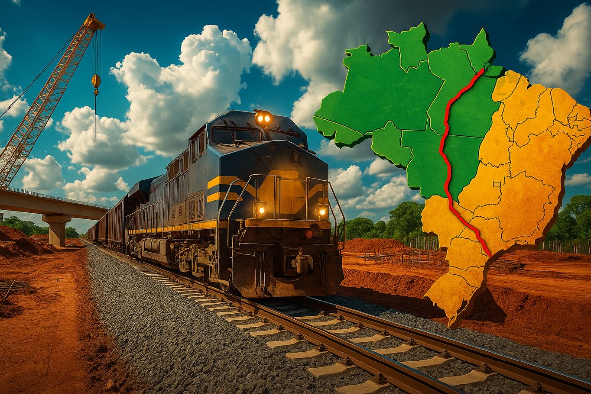 Ferrovia Norte–Sul tem 4.155 km e cortará 12 estados: obra começou há ...