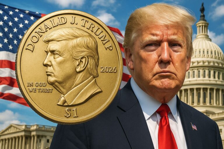 Tesouro dos EUA confirma moeda de US$ 1 com rosto de Trump para 2026 ...