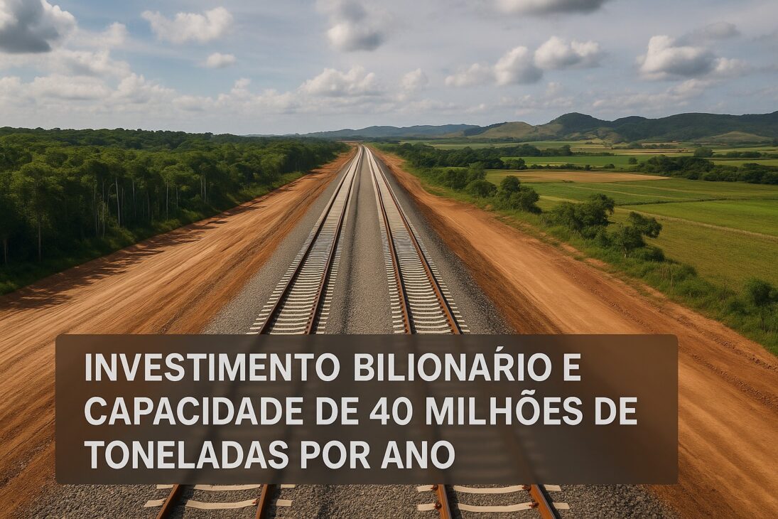 Com 575 km de trilhos e investimento de R$ 8 bi, nova ferrovia vai ...