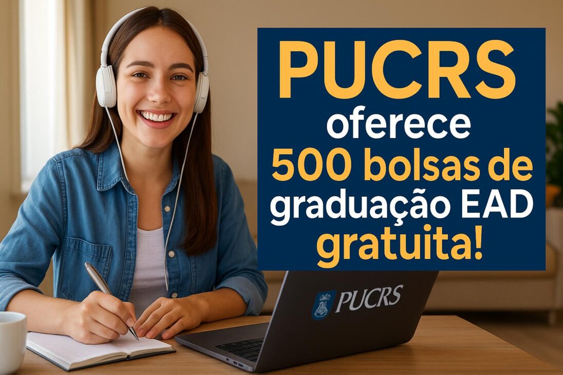 Com 500 bolsas integrais e cursos 100% online reconhecidos pelo MEC, a ...