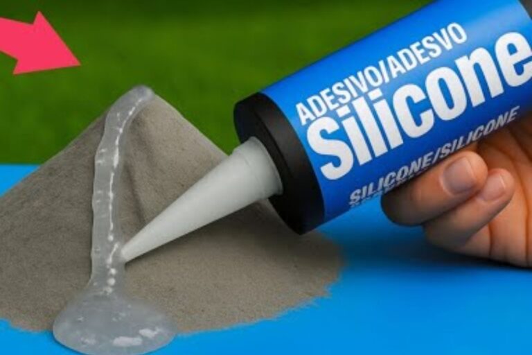 Com silicone neutro, solvente e algumas colheres de cimento, mistura ...