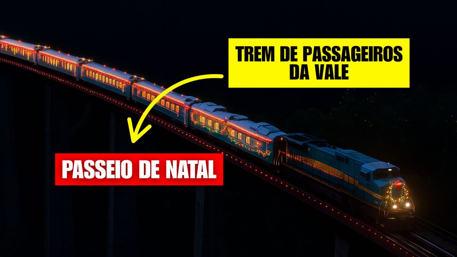 Trem de passageiros da Vale fará viagem especial de 13h no Natal em ...