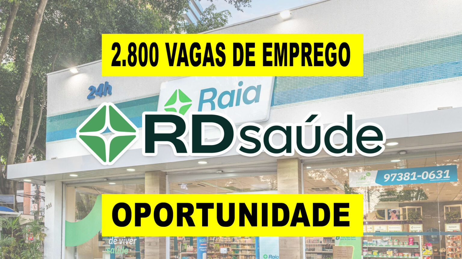 RD Saúde está recrutando pessoas com e sem experiência para mais de 2. ...