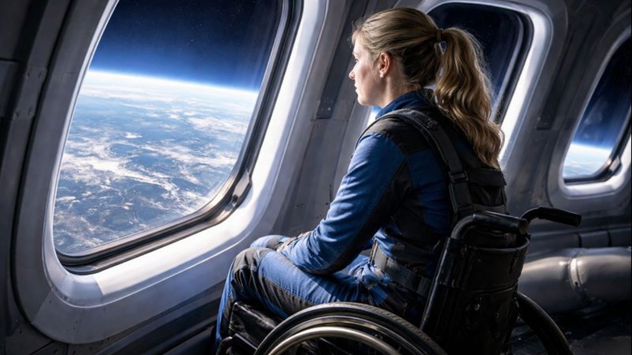 German woman makes history by becoming the first wheelchair user to fly ...