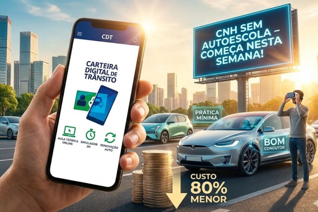 CNH sem autoescola começa nesta semana com app CNH do Brasil, aula ...