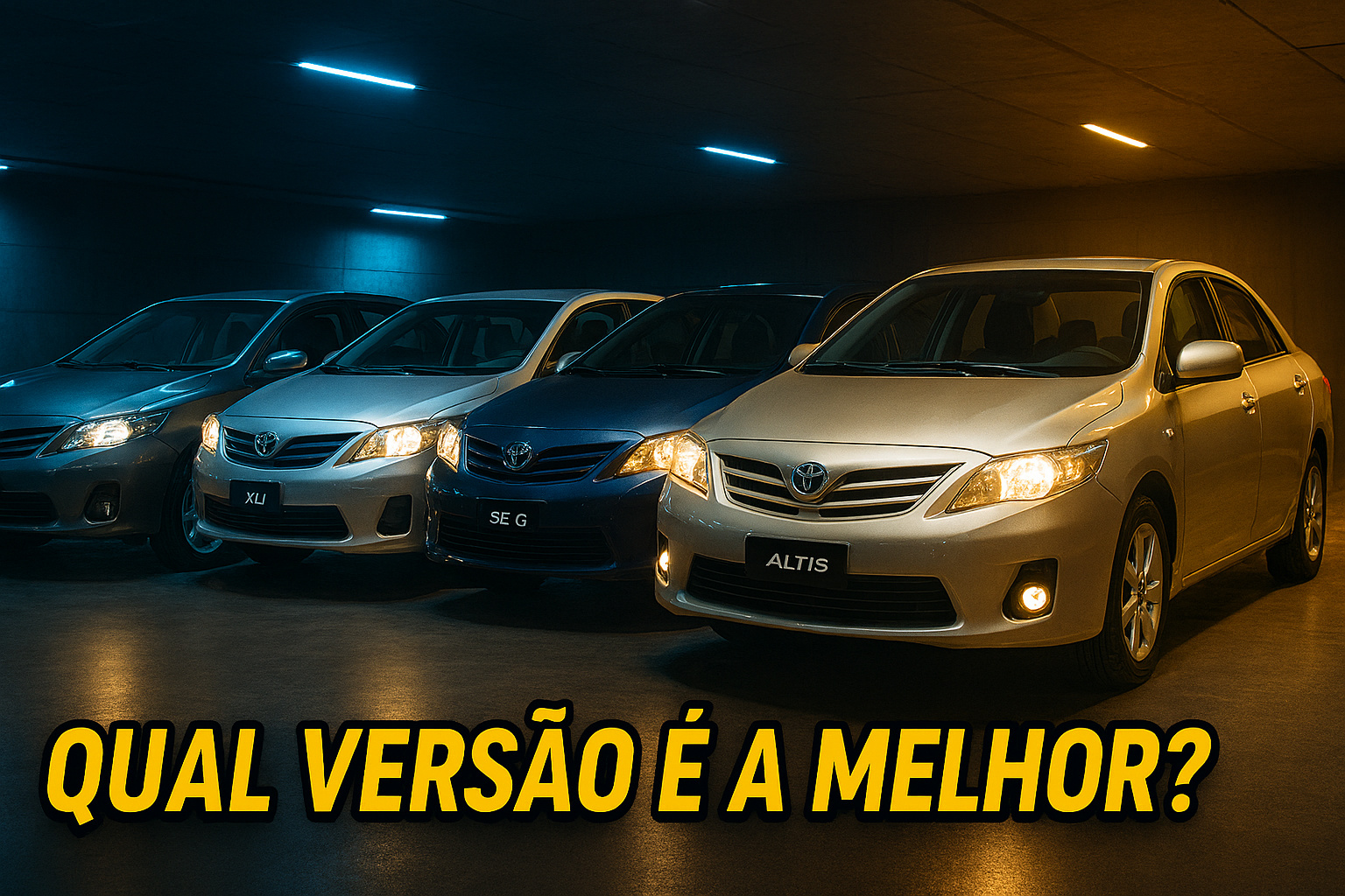 Corolla 2009–2014: XEi, XLi, SE-G e Altis — o que muda de verdade entre ...