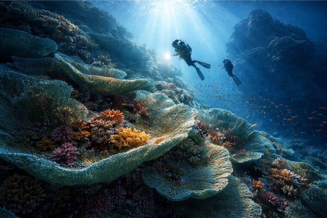 O maior coral do mundo foi encontrado no Pacífico e é tão grande que ...