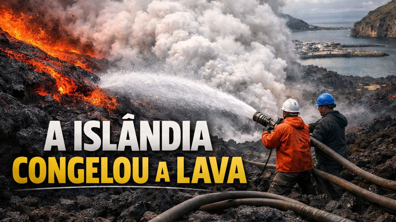 Lava Poured On Water