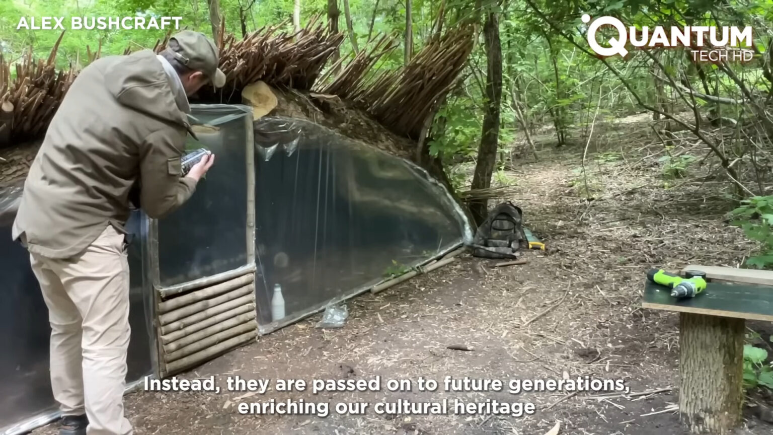 After failing to excavate a cave in the mountain, a man adapts the ...