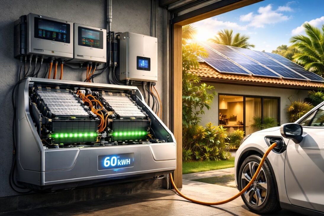 Bateria de carro elétrico vira “power bank” de casa no Ceará: 60 kWh na ...