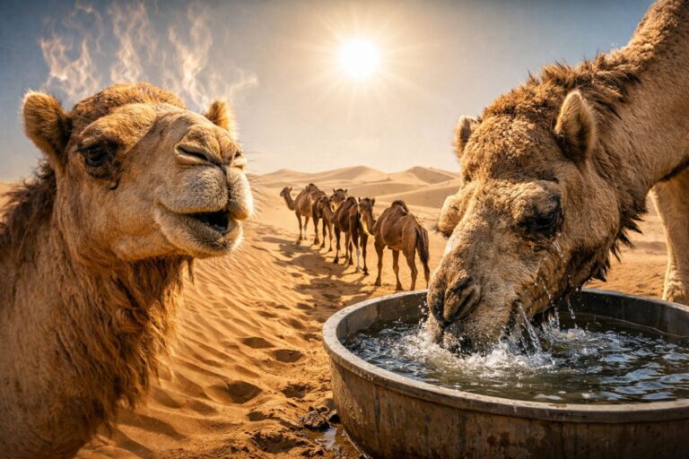 Camelos desafiam a lógica do deserto: aguentam dias sem água, deixam o ...