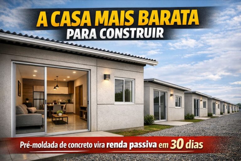 Casa pré-moldada de bloco com paredes por R$ 7.900, pronta em 30 dias ...
