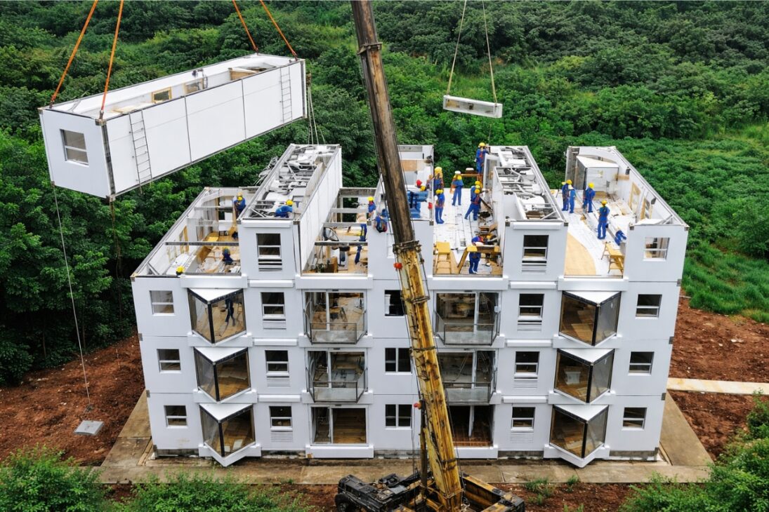China registra montagem de edifício residencial de 10 andares em 28 ...