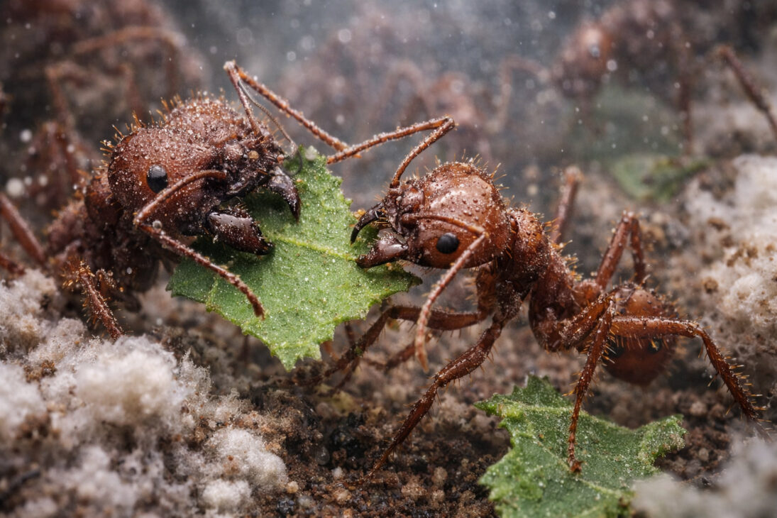 Milhões de formigas-cortadeiras (Atta e Acromyrmex) criam fungos em ...