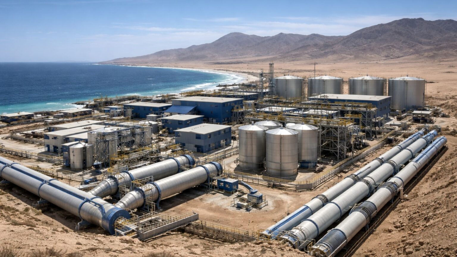 A plant in the Atacama Desert capable of transforming 1,6 million ...