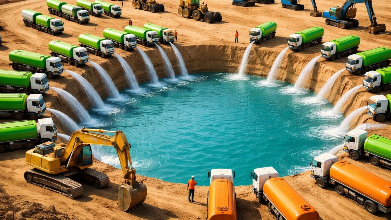 Mega project creates 130-kilometer river in the middle of the desert ...