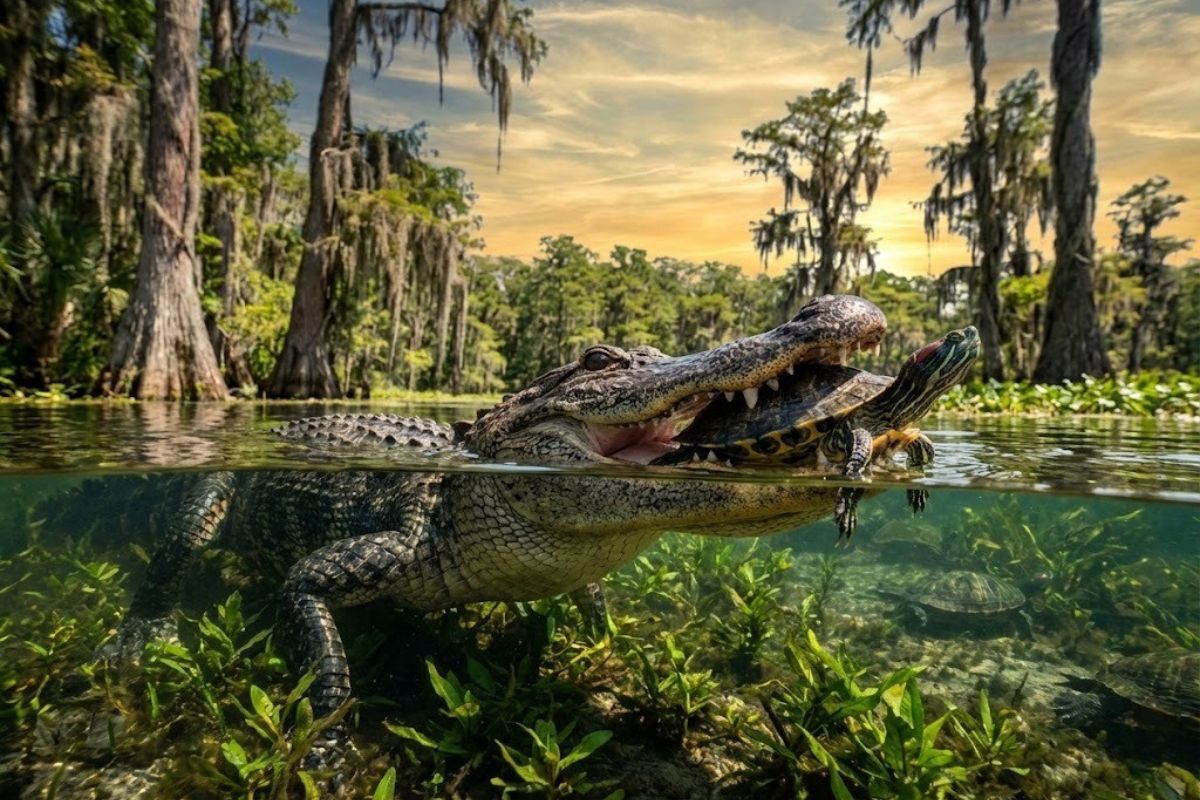 Alligators have returned to US swamps, devouring invasive red-eared ...