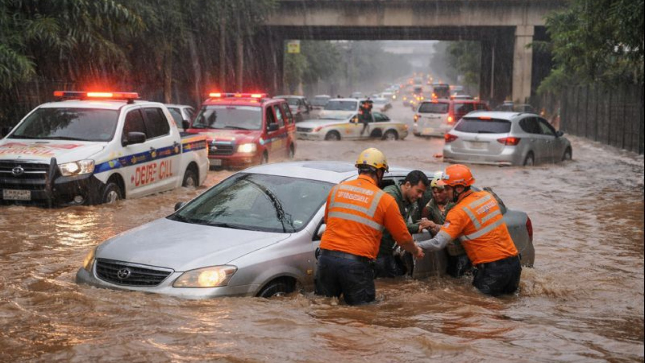 Alagamentos em Rio Claro após chuva forte deixam avenida 16 alagada ...