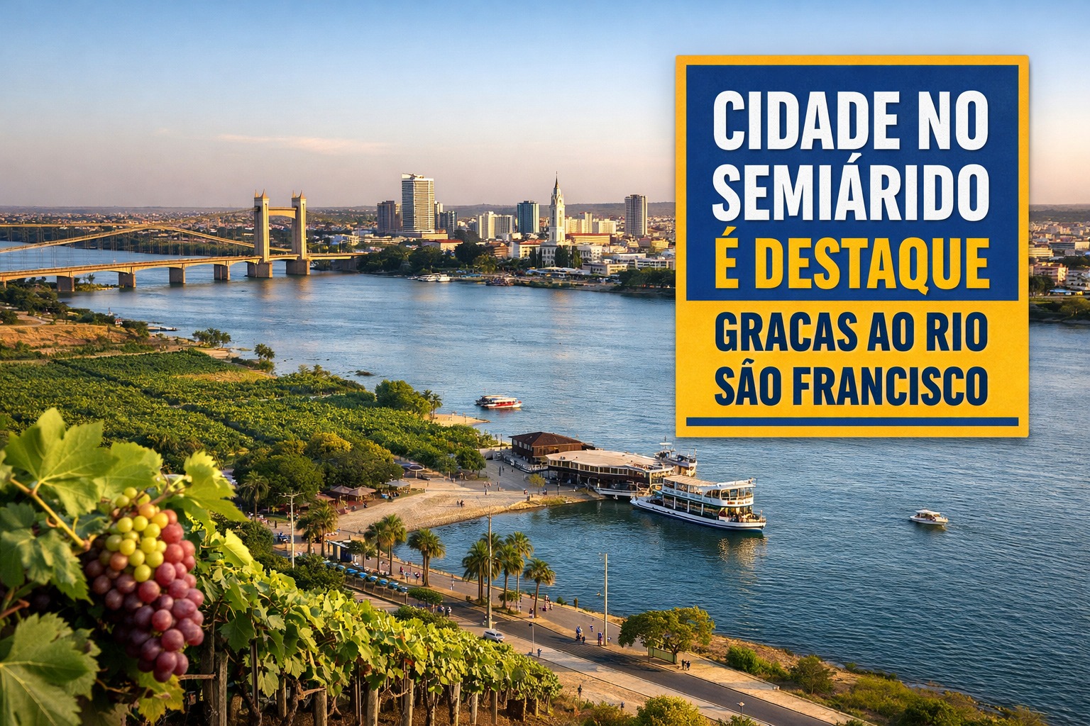 O poder de um rio: cidade fundada em 1895 no coração da seca nordestina ...