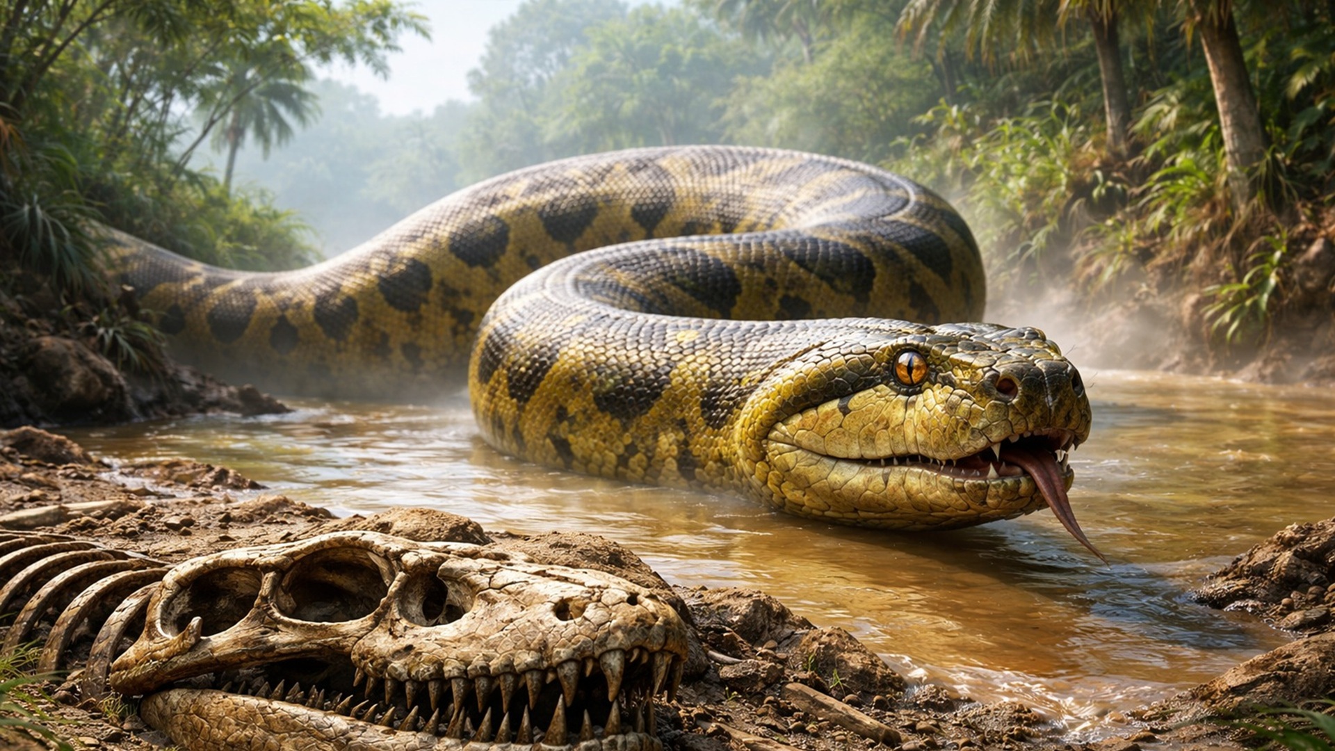Giant anacondas were already enormous 12,4 million years ago and have ...