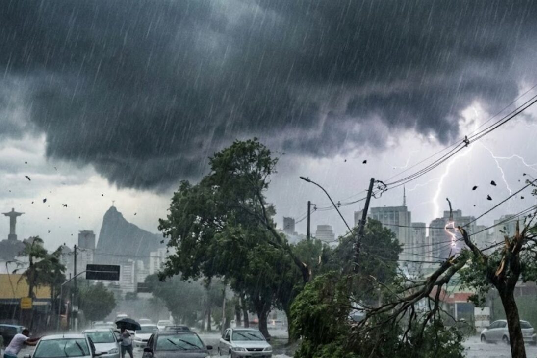 Alerta máximo no Brasil: 17 estados entram em perigo com chuva de até ...