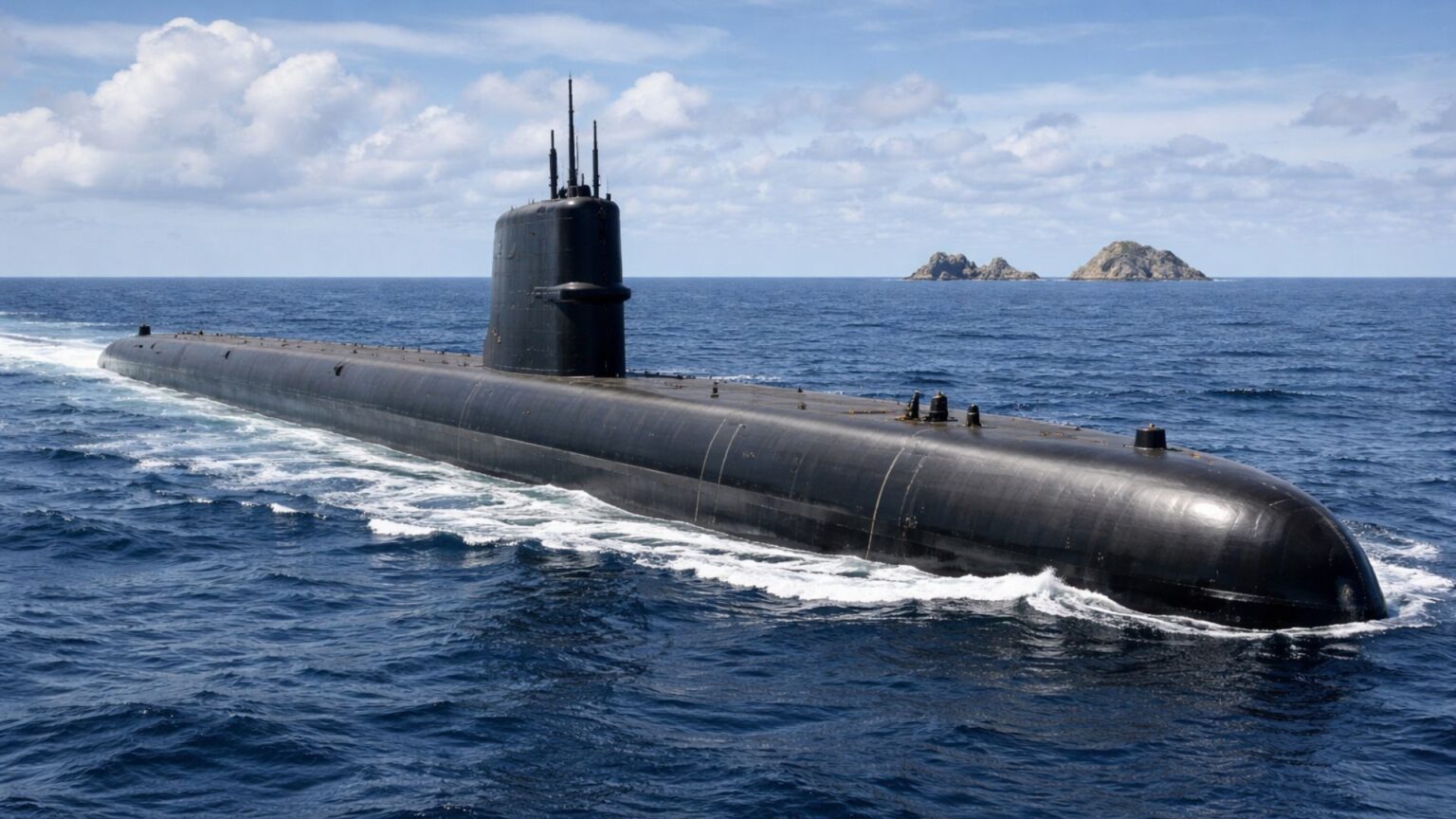 Submarino nuclear USS Triton, de 136 metros e dois reatores, deu a ...