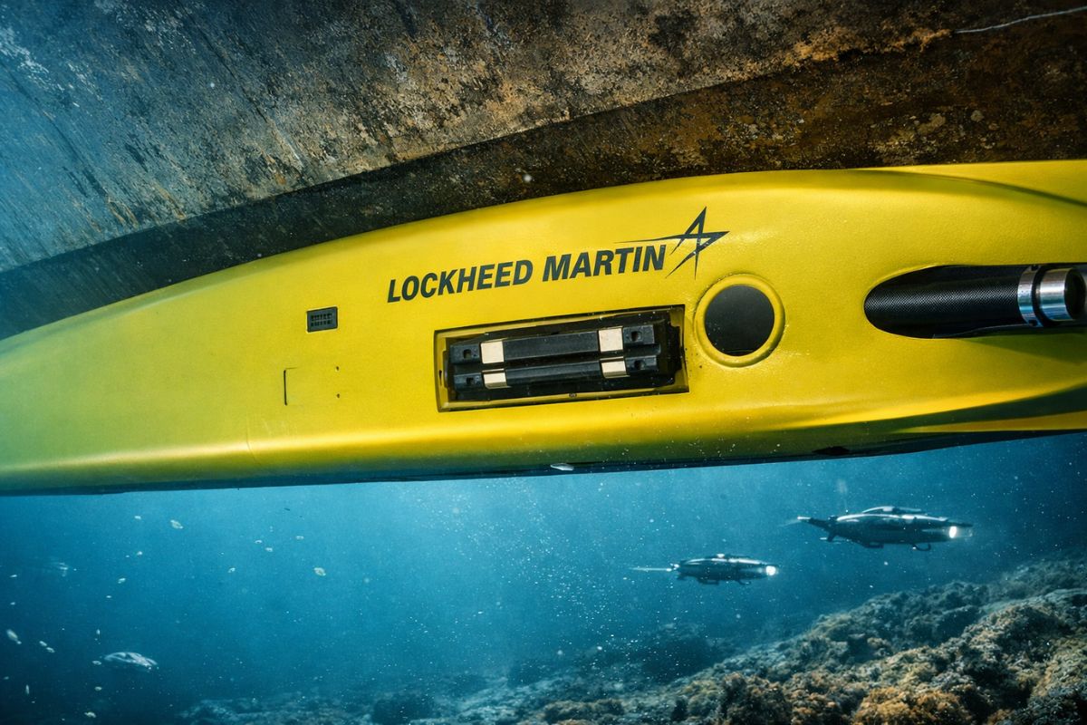Lockheed lança drone submarino Lamprey que gruda em navios como ...