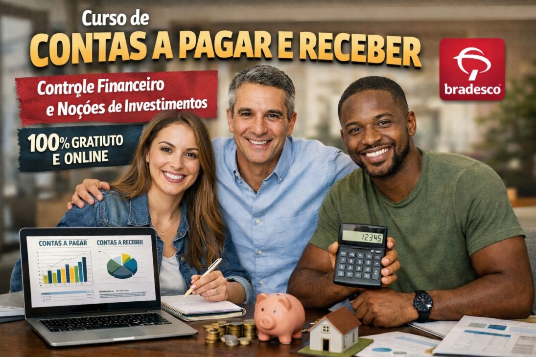 Curso de contas a pagar e receber, que ensina controle financeiro e ...