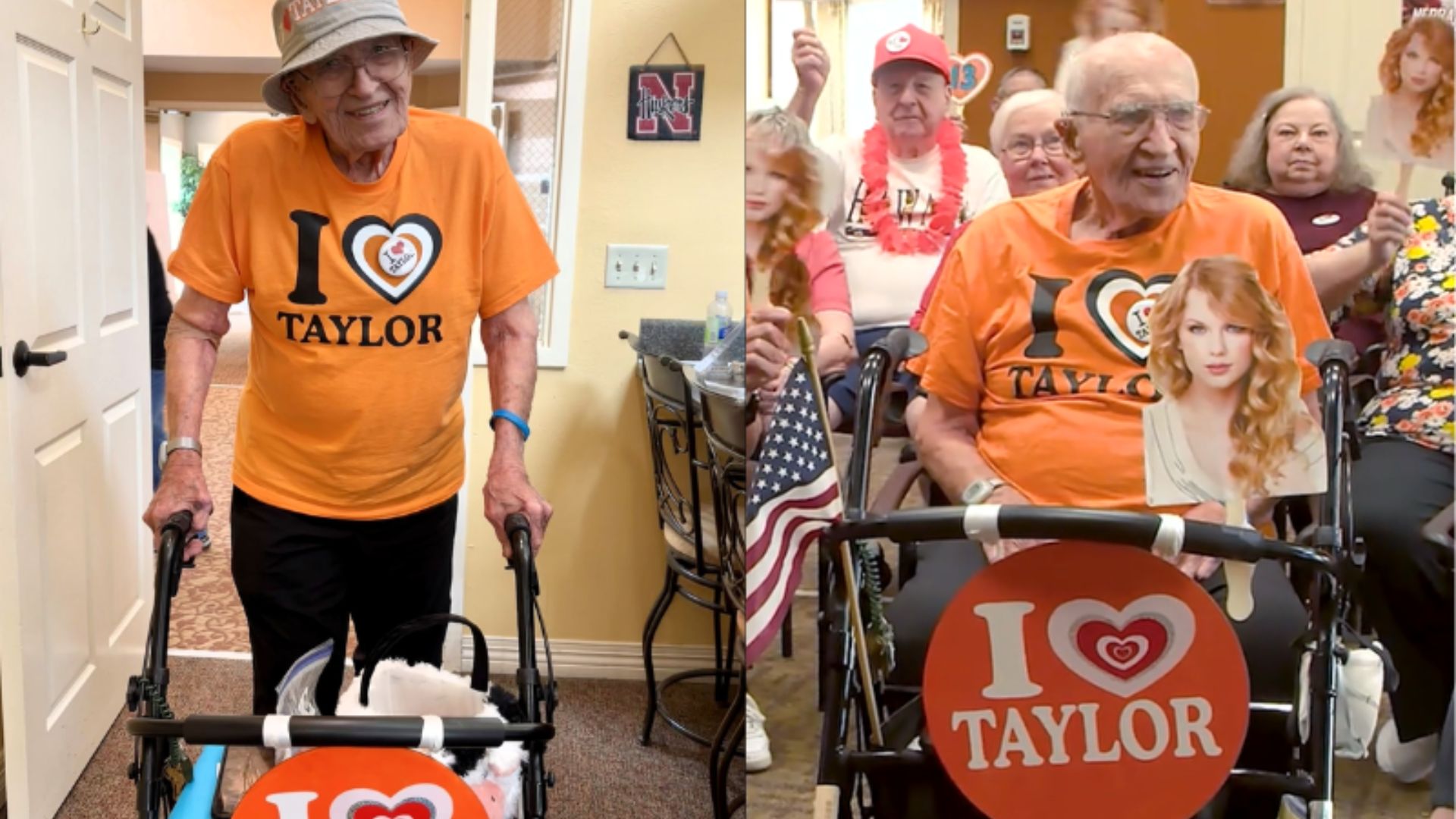 Aos 95 anos, idoso no asilo cria fã-clube de Taylor Swift e recruta fãs ...