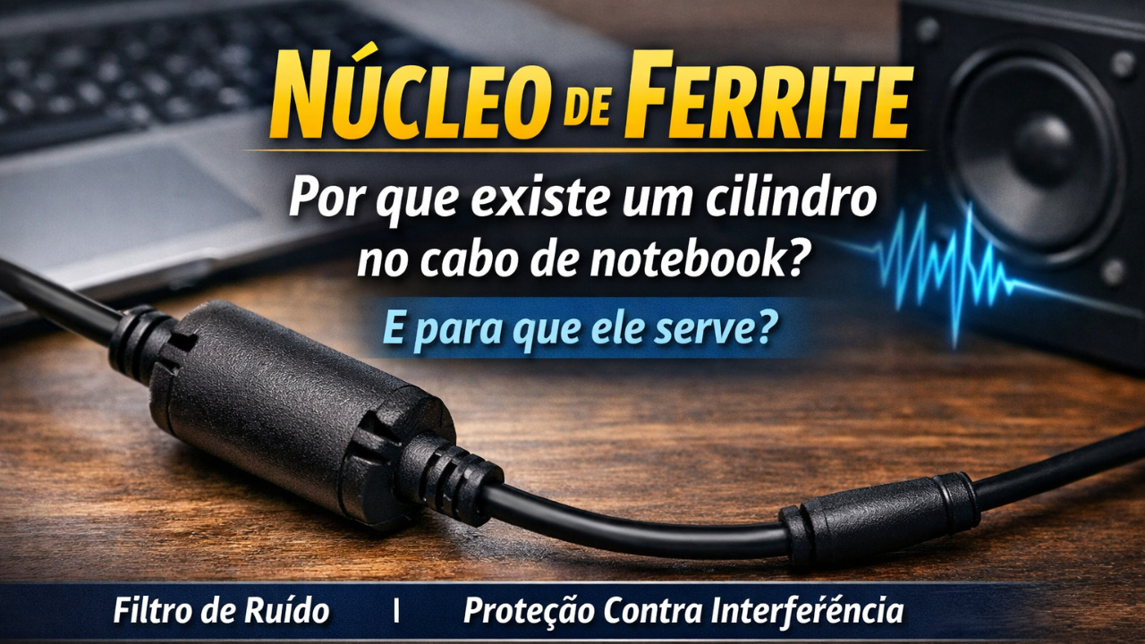 Núcleo de ferrite: por que existe um cilindro no cabo de notebook e ...