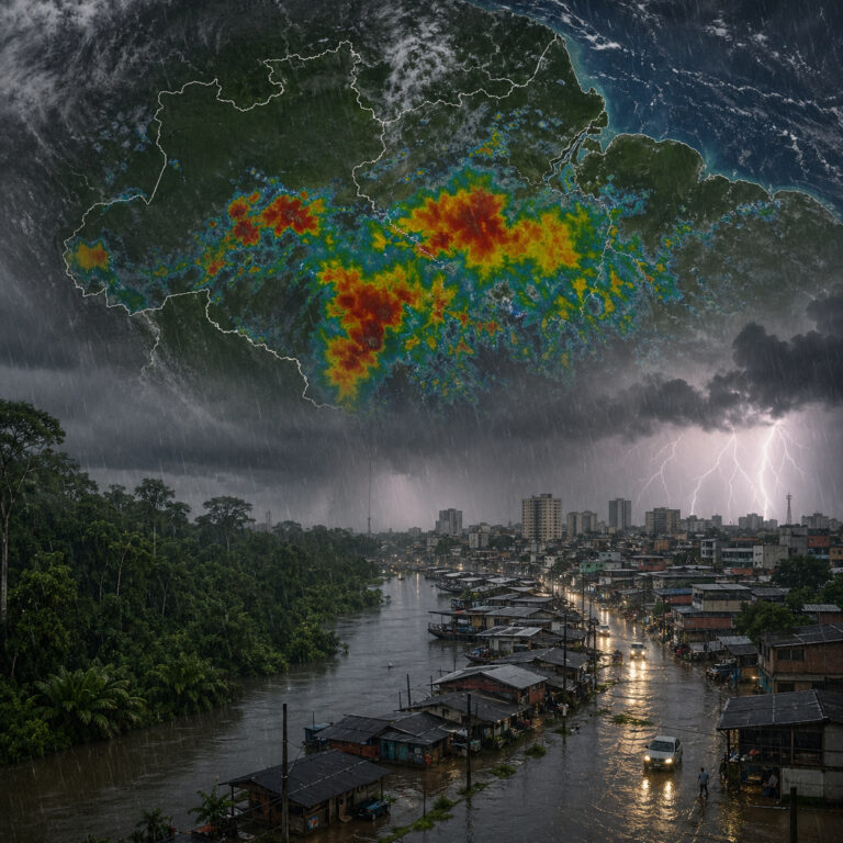 Amazônia entra em alerta com chuva entre 30 e 60 mm por hora e ...