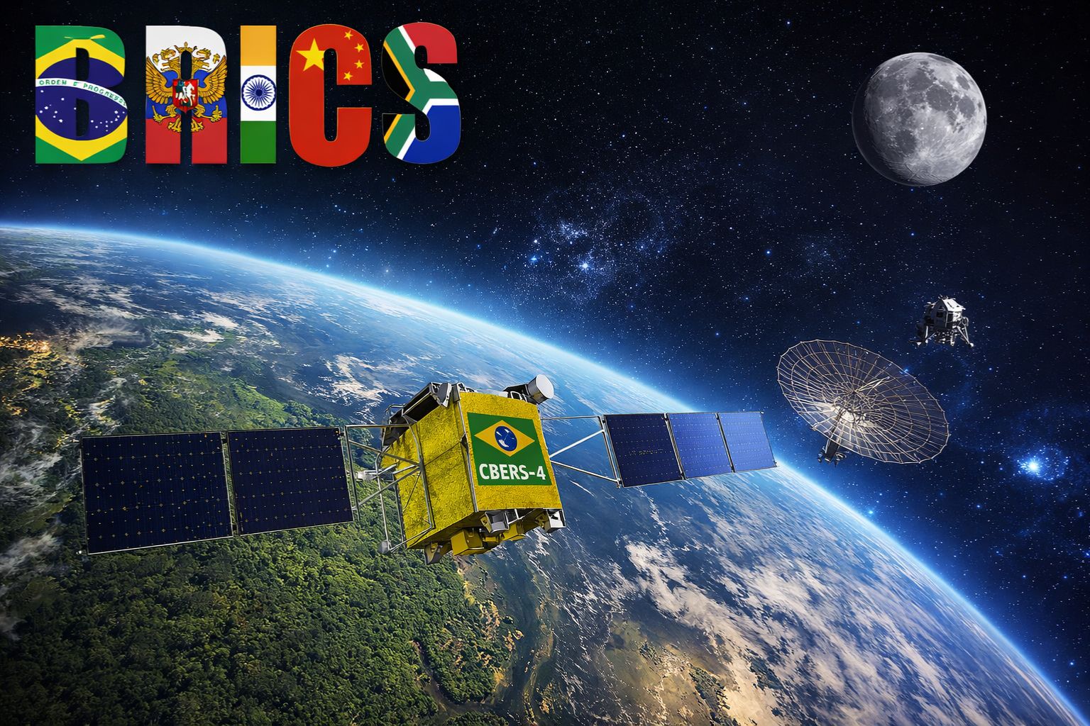 Brasil participa com satélite próprio de uma rede espacial do BRICS que ...