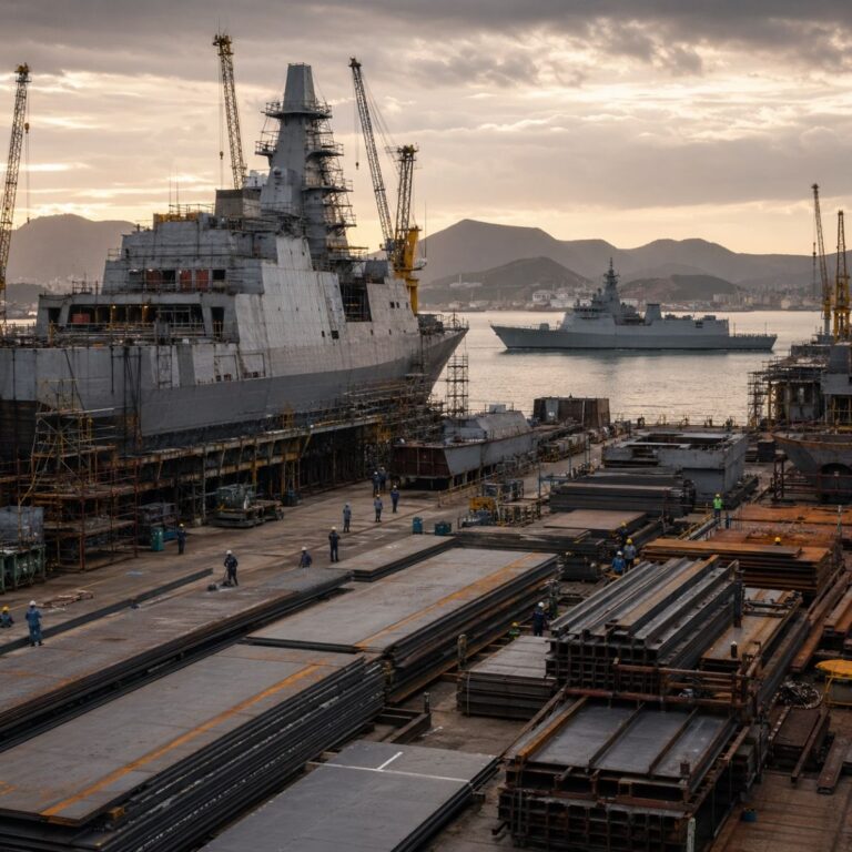 Gigante brasileira do aço fornece 1.300 toneladas por navio para as ...