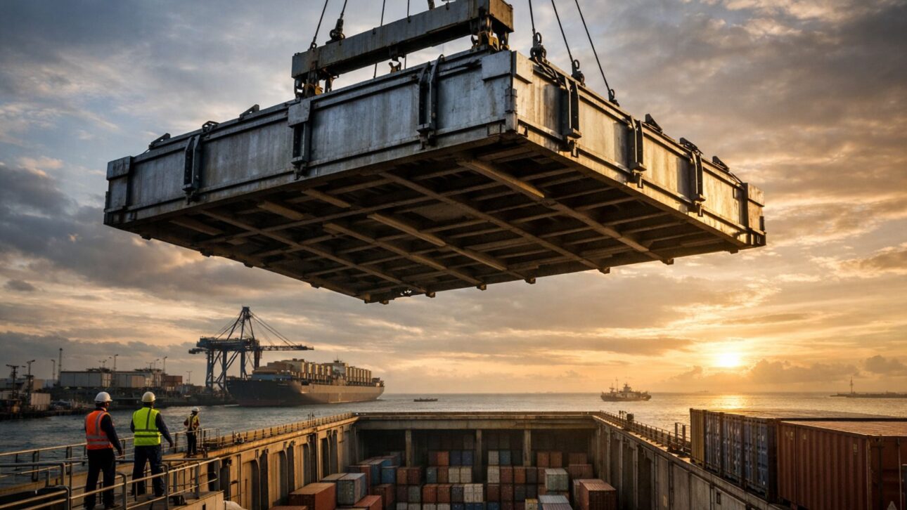Como tampas de porão de até 45 toneladas selam os maiores navios porta ...