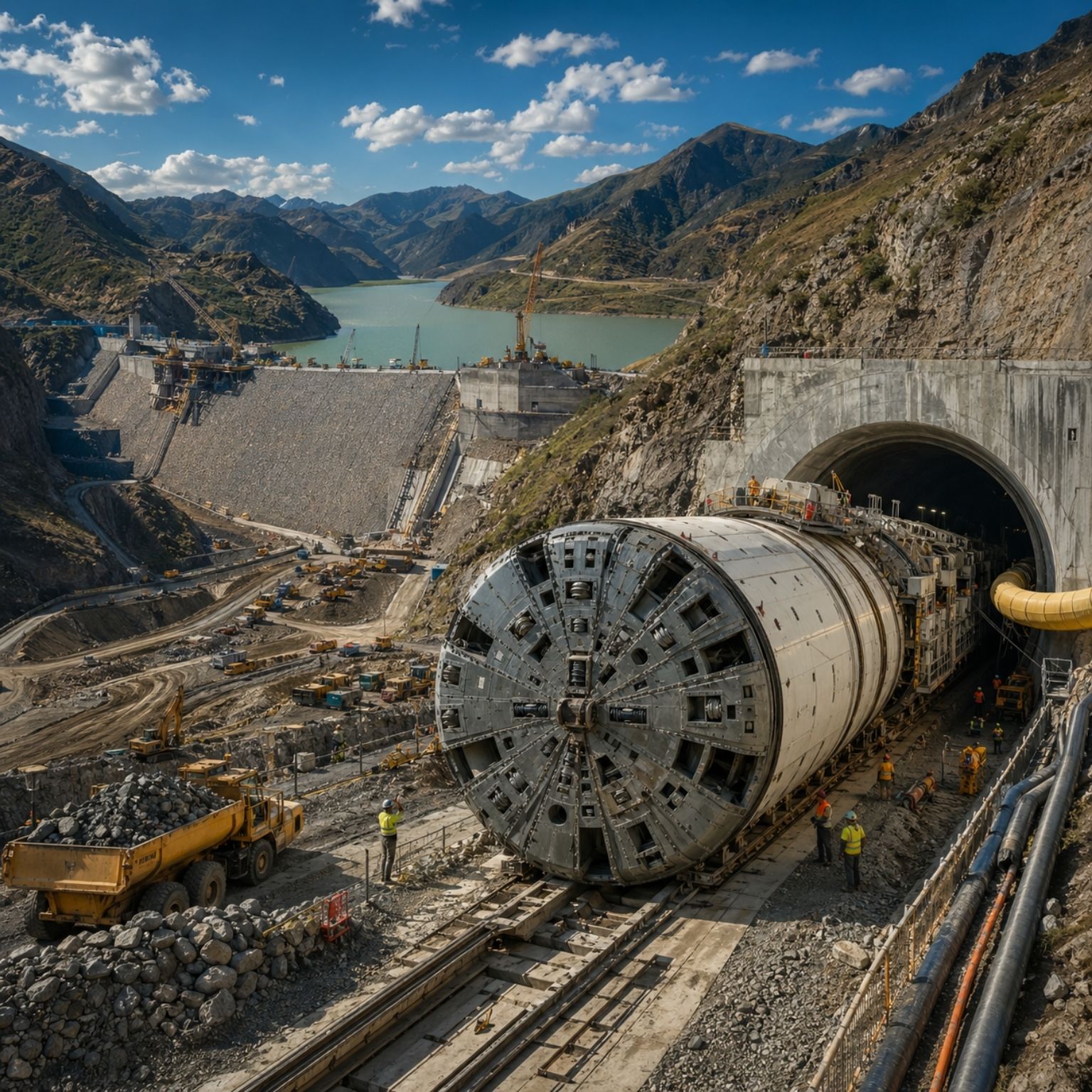 Lesoto aciona tuneladora gigante de 423 metros para acelerar túnel de ...