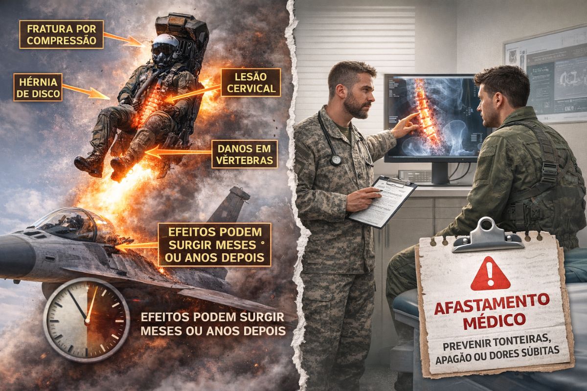 Por que pilotos de caça nunca voltam após ejetar: o assento lança o ...