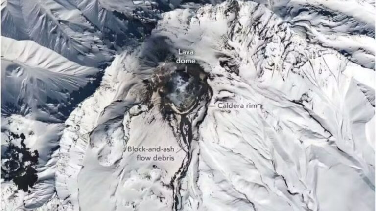 Novas imagens de satélite registram um domo de lava em crescimento no ...